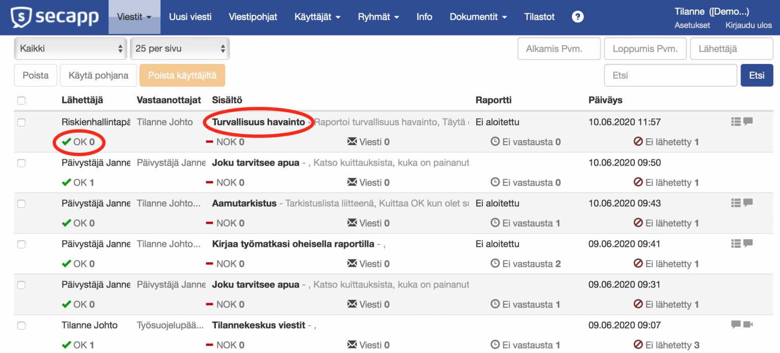 Näin käytät Secappia - Secapp