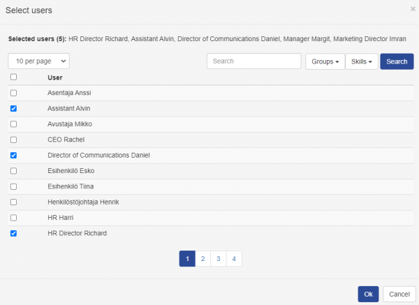 18.09.2024: Improvements to user selection - Secapp
